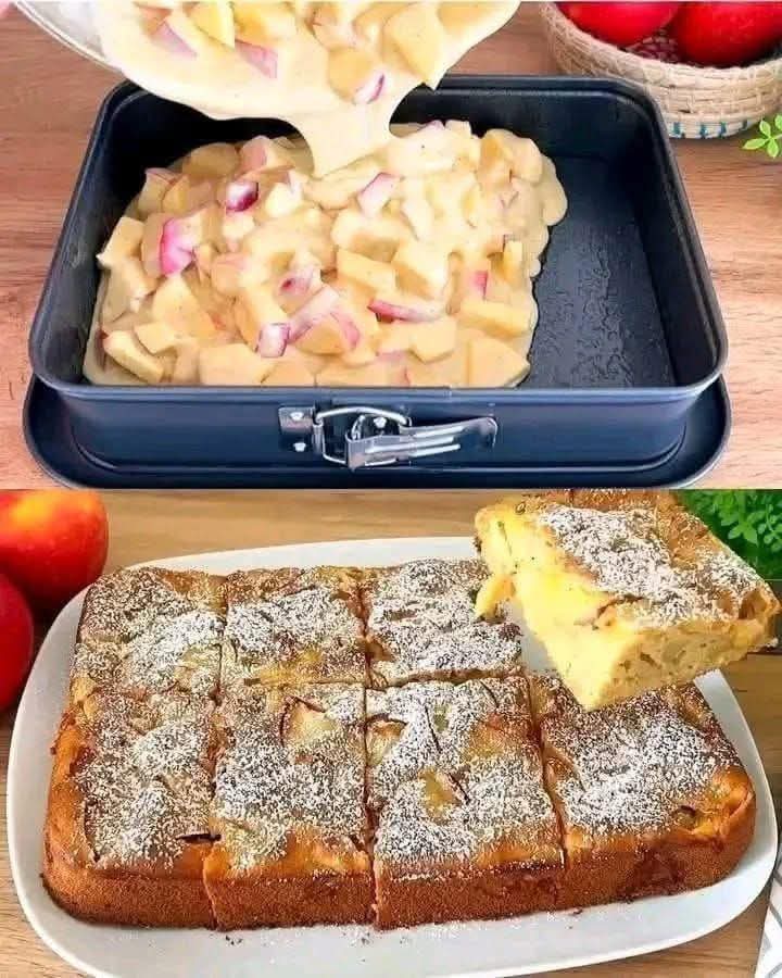 The Famous "Melt-in-Your-Mouth" Apple Cake - Tasty Recipes